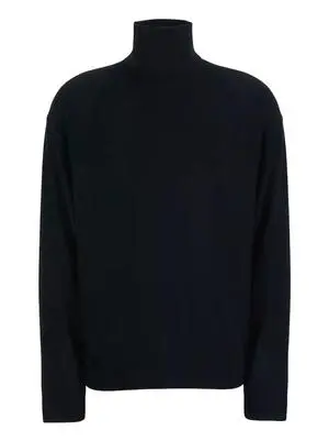 SEMICOUTURE Freda Roll-neck Wool Sweater - Black