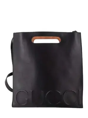 GUCCI Gucci Leather Large Tote Bag