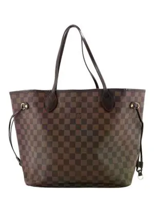 LOUIS VUITTON Neverfull Damier Mm Tote Bag Brown