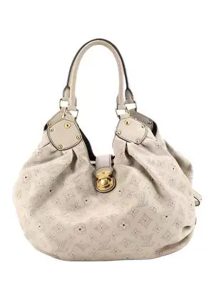 LOUIS VUITTON Mahina Leather Hobo Bag - Neutrals