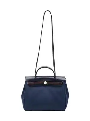 Hermès Herbag Zip Clou De Selle Tote Bag - Blue