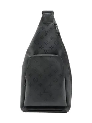 LOUIS VUITTON Monogram Midnight Duo Sling Crossbody Bag - Black