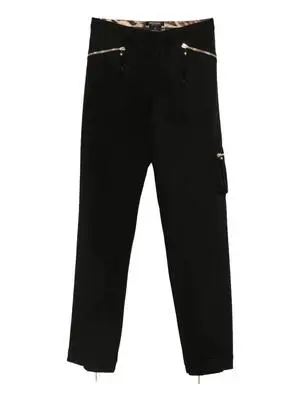 Roberto Cavalli 2000s Zip-detail Cargo Pants - Black
