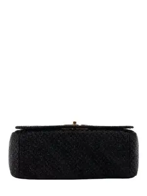 Dior Beaded Leather Cross Body Bag - Black