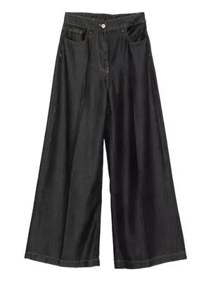 NUDE Wide-leg Denim Trousers - Black
