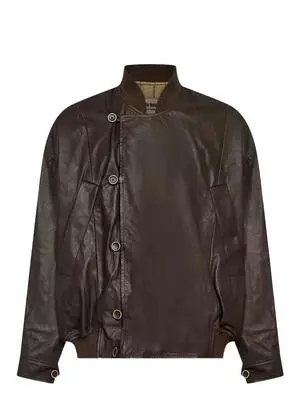 UMA WANG Jovan Off-centre Button-placket Jacket - Brown