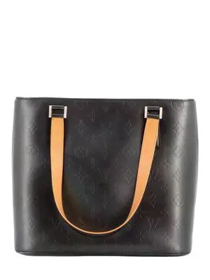 LOUIS VUITTON Mat Stockton Monogram Vernis Tote Bag - Grey