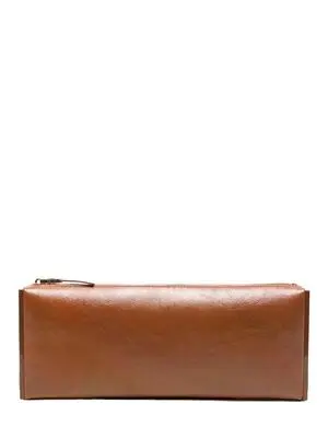 Elisabetta Franchi Crinkled-finish Clutch Bag - Brown