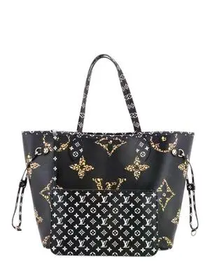 LOUIS VUITTON Louis Vuitton Neverfull NM Limited Edition Jungle Monogram Giant MM Tote Bag Black