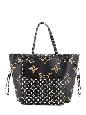 LOUIS VUITTON Neverfull Nm Limited Edition Jungle Monogram Giant Mm Tote Bag - Black