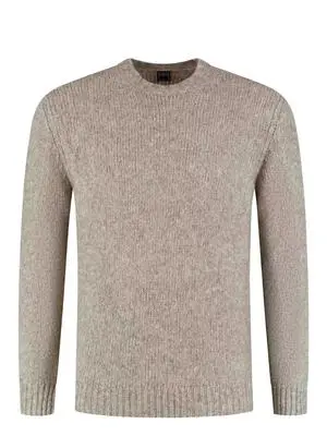 Fedeli Chunky-knit Crew-neck Sweater - Neutrals