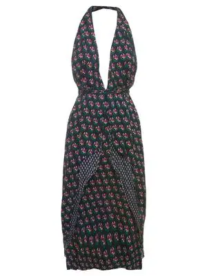 Diane Von Furstenberg Leyland Floral-print A-line Midi Dress - Blue