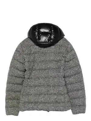 Moncler Herringbone Puffer Jacket - Grey