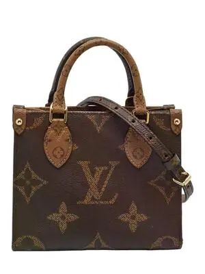 LOUIS VUITTON Monogram Giant Reverse Canvas Onthego Tote Bag - Brown