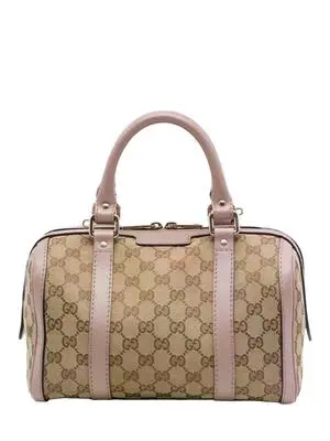 Gucci Small Gg Canvas Joy Boston Bag Satchel - Neutrals