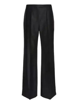 Magda Butrym Tuxedo-stripe Straight-leg Trousers - Black
