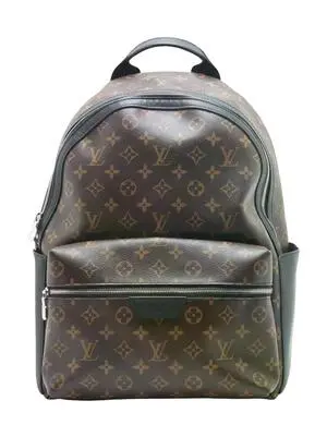 LOUIS VUITTON Louis Vuitton Monogram Macassar Discovery PM Backpack Brown