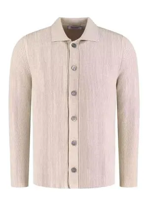 GRAN SASSO Ribbed-knit Cardigan - Neutrals
