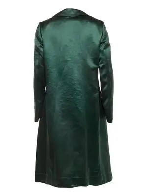 Burberry Satin Military-style Coat - Green