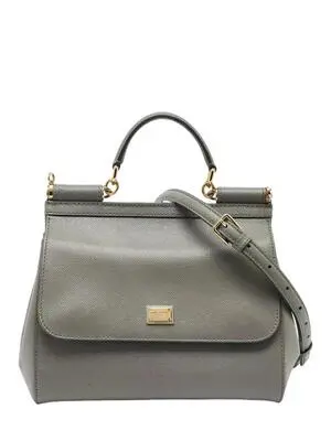 Dolce & Gabbana Dolce & Gabbana Miss Sicily Top Handle Bag Grey