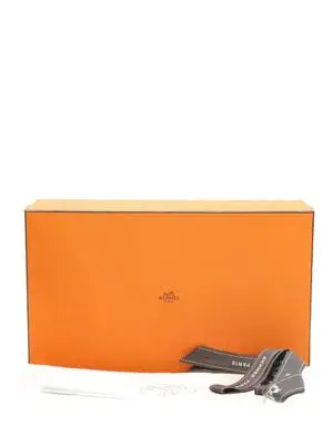 Hermès Hermès Clemence And Swift In The Loop 18 Handbag Brown