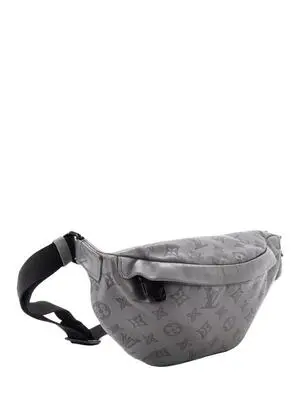 LOUIS VUITTON Discovery Bumbag Monogram Shadow Leather Pm Belt Bag - Grey