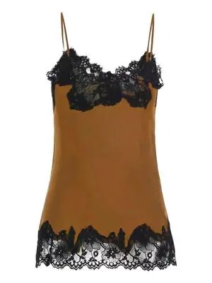 Gold Hawk Marilyn Silk Camisole Top - Brown