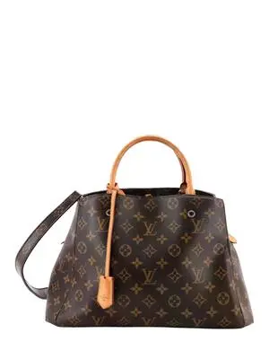 LOUIS VUITTON Montaigne Handbag Monogram Canvas Mm Tote Bag - Brown