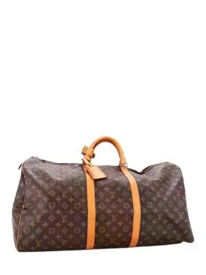 LOUIS VUITTON Louis Vuitton Monogram Canvas Keepall Travel Bag 60