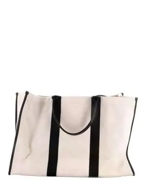 Balenciaga Hardware Canvas Large Tote Bag - Neutrals