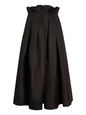 Khaite Astrid Midi Skirt - Black