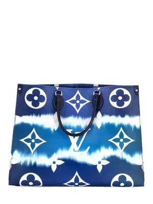 LOUIS VUITTON Onthego Limited Edition Escale Monogram Giant Gm Tote Bag - Blue