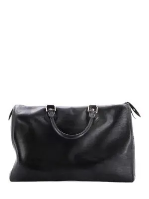LOUIS VUITTON Speedy Handbag Epi Leather Satchel - Black