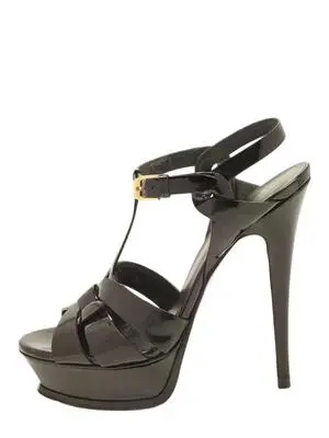Saint Laurent Saint Laurent Tribute Platform Sandals Black