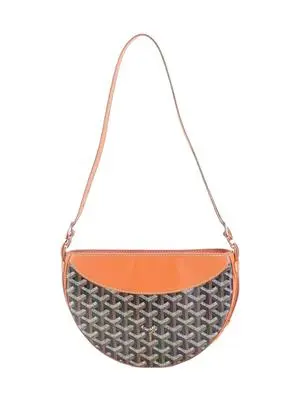 Goyard Goyard Coated Canvas And Leather Hirondelle Shoulder Bag Brown
