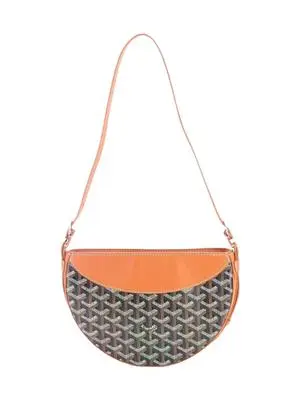 Goyard Goyard Coated Canvas And Leather Hirondelle Shoulder Bag Brown