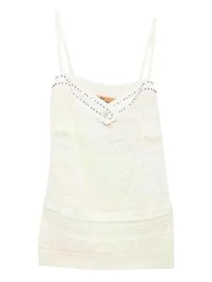JOHN GALLIANO John Galliano Stud-Embellished Camisole Top
