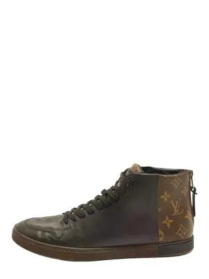 LOUIS VUITTON Line Up Monogram High-top Sneakers - Black