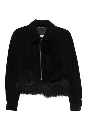 A.N.G.E.L.O. VINTAGE CULT A.N.G.E.L.O. Vintage Cult 2000s Shearling-Trim Suede Coat