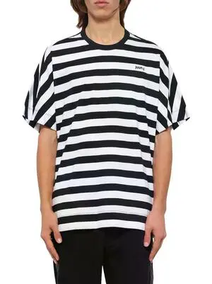 JUUN.J Striped T-shirt - Black
