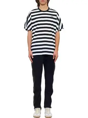 JUUN.J Striped T-shirt - Black