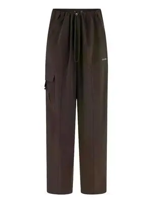 Guess Wide-leg Cargo Pants - Brown