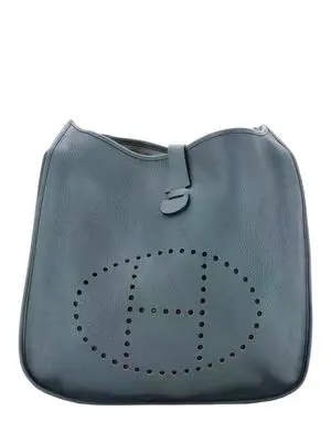 Hermès Evelyne Bag Gen III Clemence TGM Crossbody Bag Blue