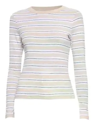 ENZA COSTA Enza Costa Striped Long-Sleeve T-Shirt