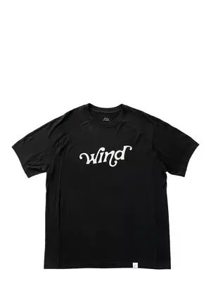 CAYL Wind Logo-print Raglan-sleeve T-shirt - Black