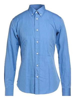 Brioni Shirt Light Size Cotton, Silk - Blue