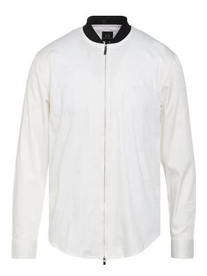 Armani Exchange Shirt Size Cotton, Elastane - White