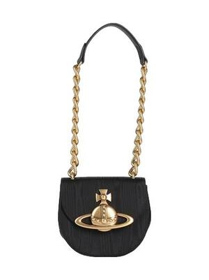 VIVIENNE WESTWOOD Textile Fibers Shoulder Bag - Black