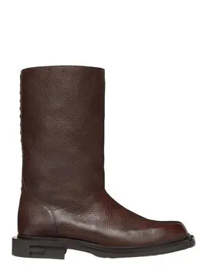 Fendi Fendi Round-Toe Boots Brown