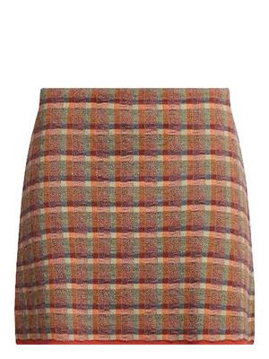 SIYU Merino Wool Mini Skirt - Orange